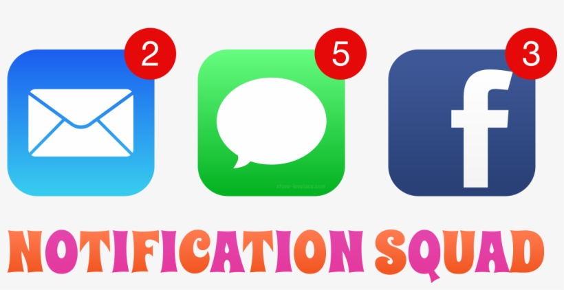 Notification Squad Icons - Messages PNG Image | Transparent PNG Free ...