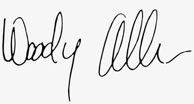 Download Open - Woody Allen Signature | Transparent PNG Download | SeekPNG