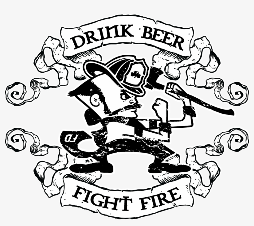 5" "drink Beer/fight Fire" Irish Man - Drink Beer Fight Fire PNG Image ...