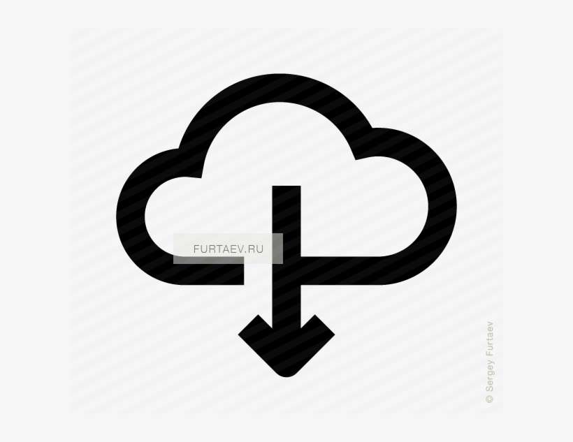 Download Vector Icon Of Save File From Cloud Storage - Cloud Icon ...