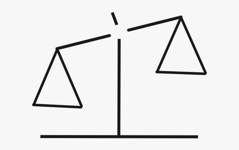 Uneven Balance Scale Clip Art