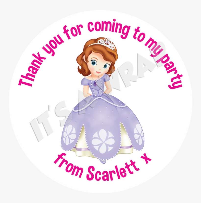 Sofia The First Sweet Cone Stickers - Princess Sofia 2nd Birthday PNG ...