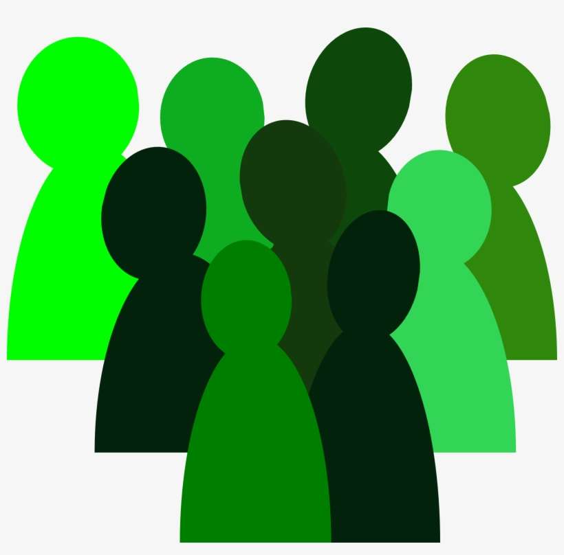 Download Green Color Icon For A Group Of People - Clip Art ...
