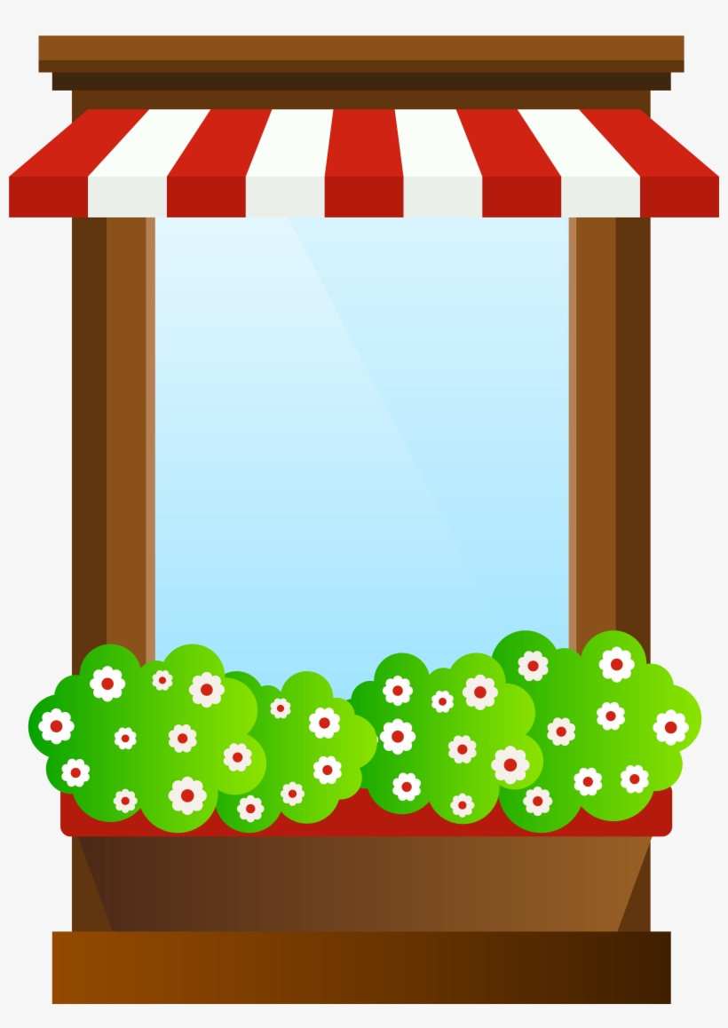 Window With Flowers Png Clip Art - Clip Art PNG Image | Transparent PNG ...
