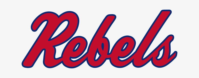 Primarily Used In Baseball And Softball, The Script - Rebels In Cursive ...