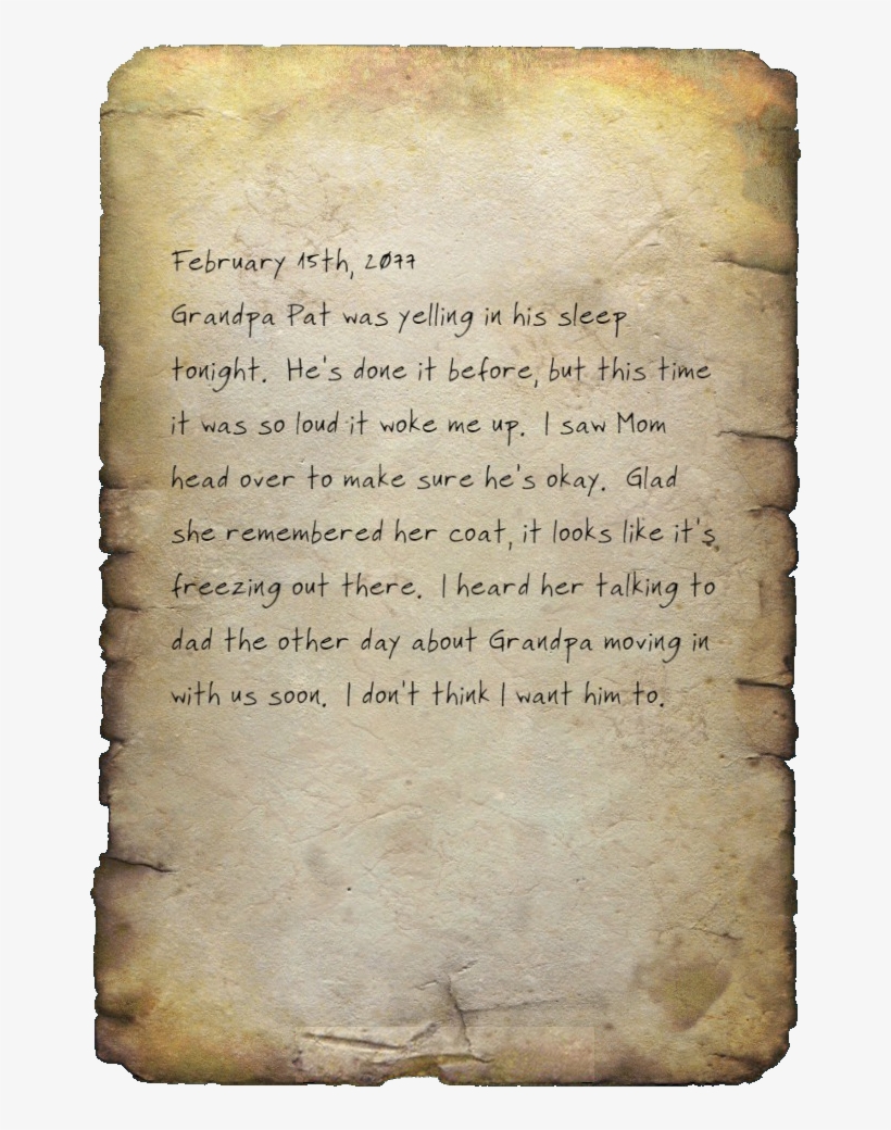 Eliza Journal 1 - Fallout 4 Blank Paper PNG Image | Transparent PNG ...