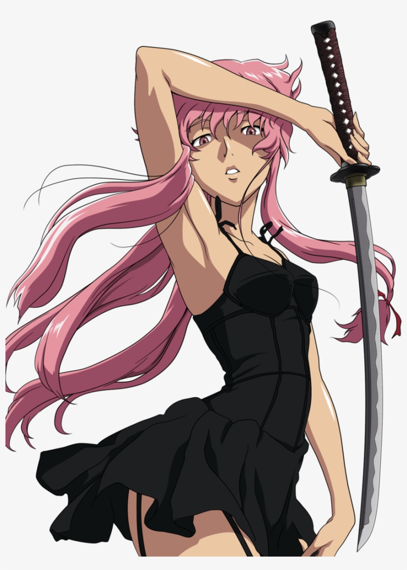 Download Gasai Yuno Render By Dianaluc D5ad6c8 - Gasai Yuno Katana ...