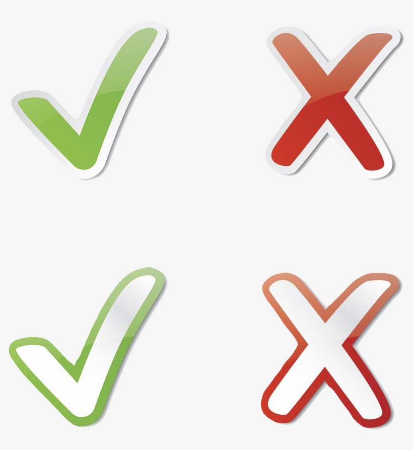 Check And X Png PNG Image | Transparent PNG Free Download on SeekPNG