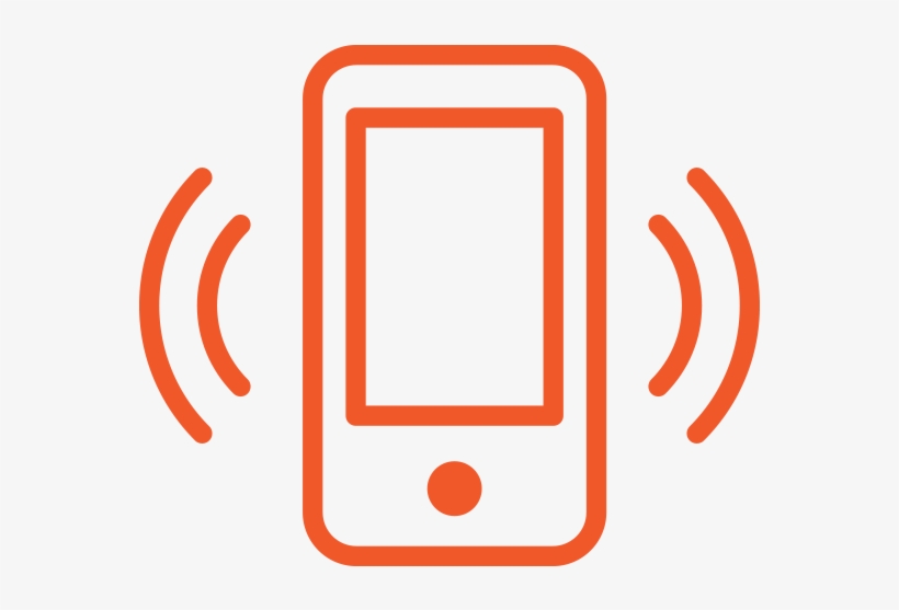 Mobile Phone Icon - Mobile Icon Png Orange PNG Image | Transparent PNG ...