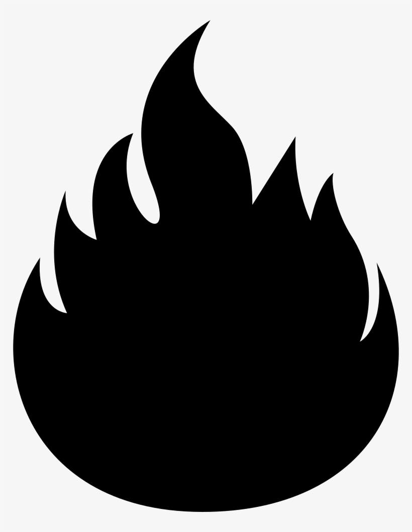 Fire Flame Comments - Fire Silhouette PNG Image | Transparent PNG Free ...
