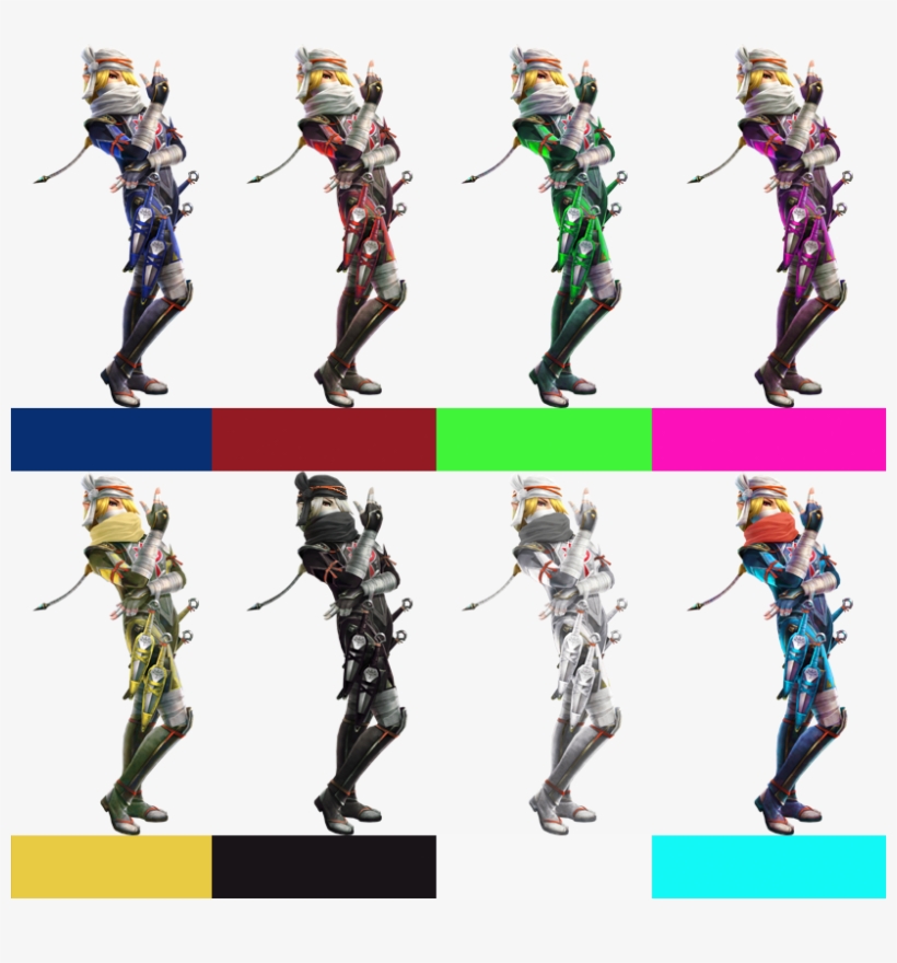 Default Blue Sheiku0027s Regular Appearance - Sheik Smash 4 Skins PNG ...