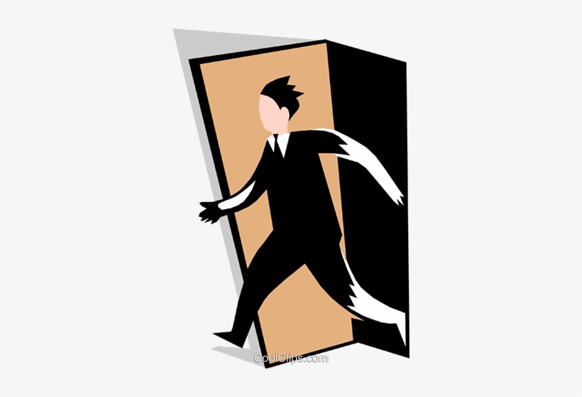 Man Walking Through Door - Walk Through Clip Art PNG Image ...