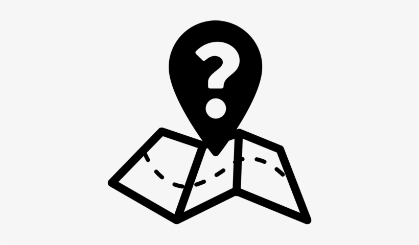 Download Lost - Map With Question Mark | Transparent PNG Download | SeekPNG