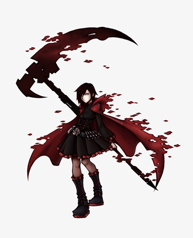 Rwby Ruby Rose By Isaiahjordan-d68cb3f - Rwby Ruby Rose Drawing PNG ...