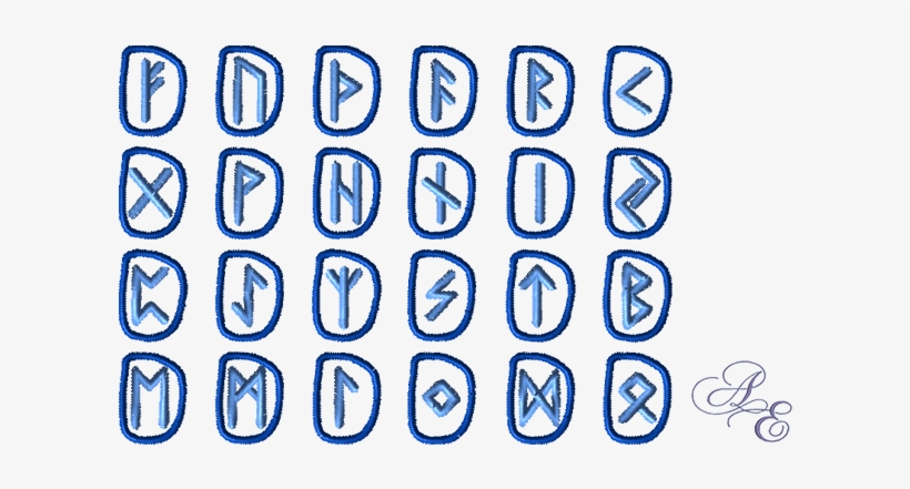 Elder Futhark Runes - Oval PNG Image | Transparent PNG Free Download on ...