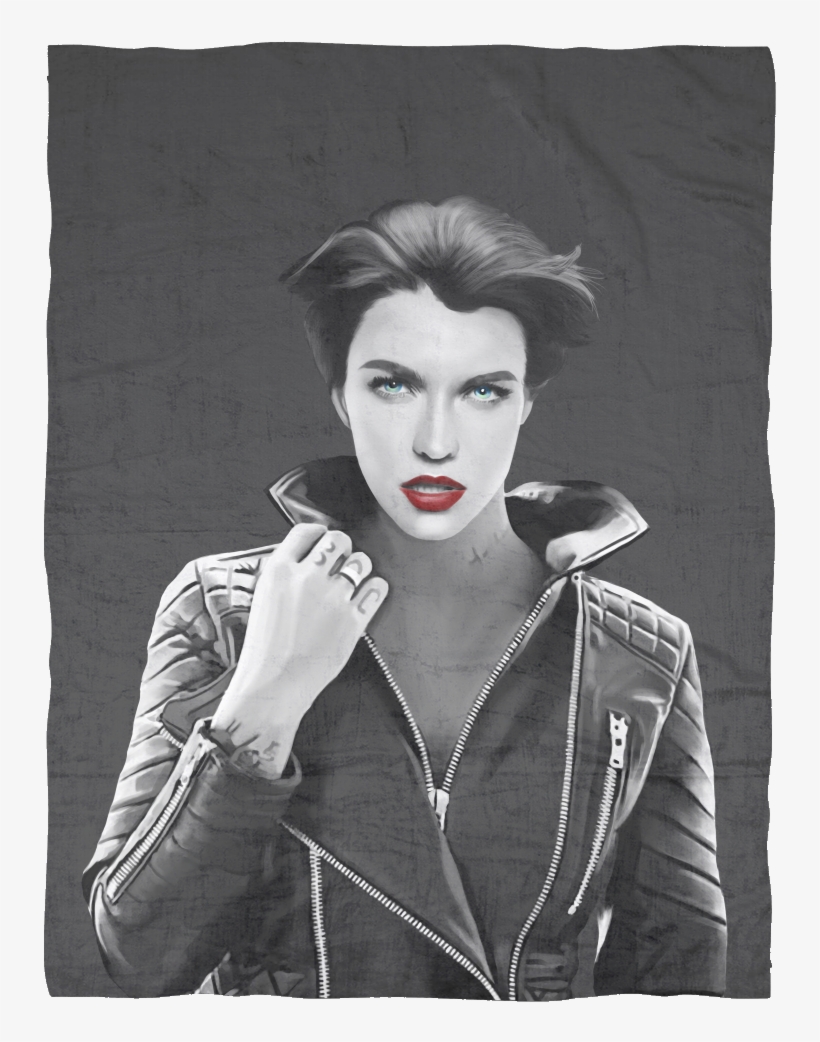 The Lovely Ruby Rose Ultra Soft Plush Fleece Blanket - Girl PNG Image ...