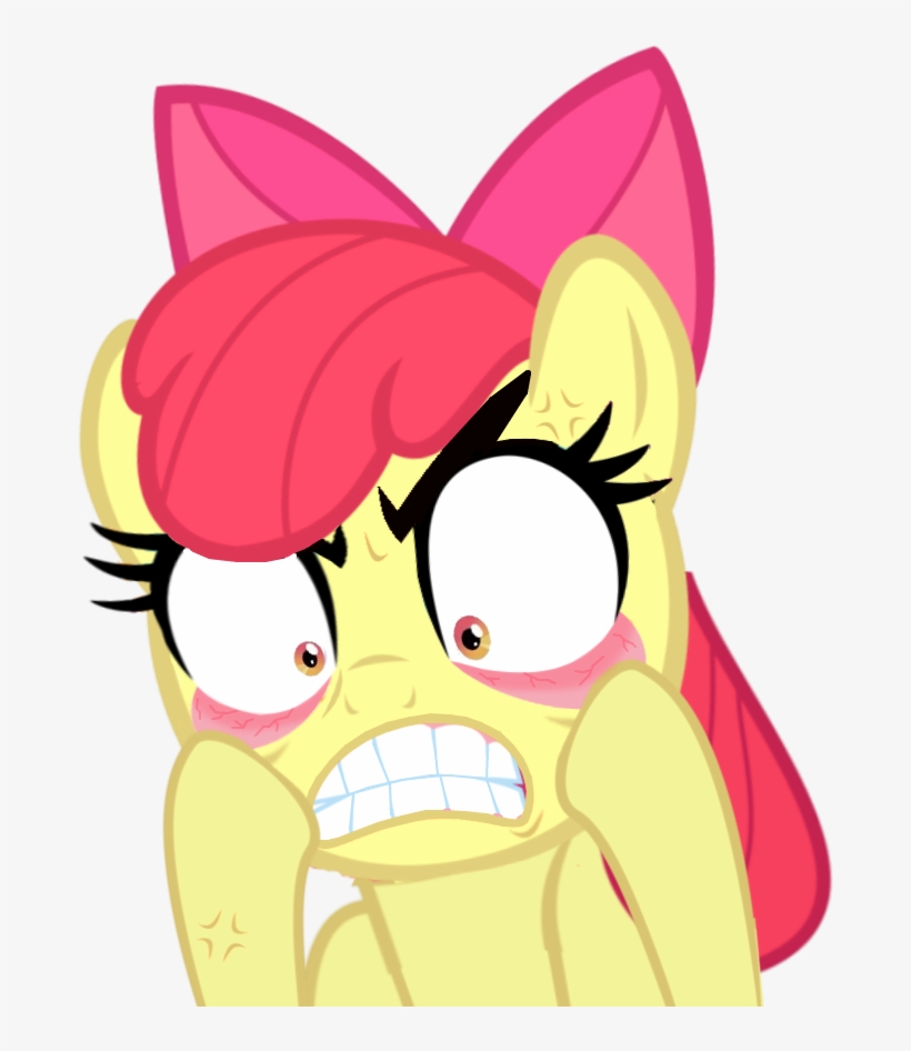 Drawn Anger Gritted Tooth - Apple Bloom Angry PNG Image | Transparent ...