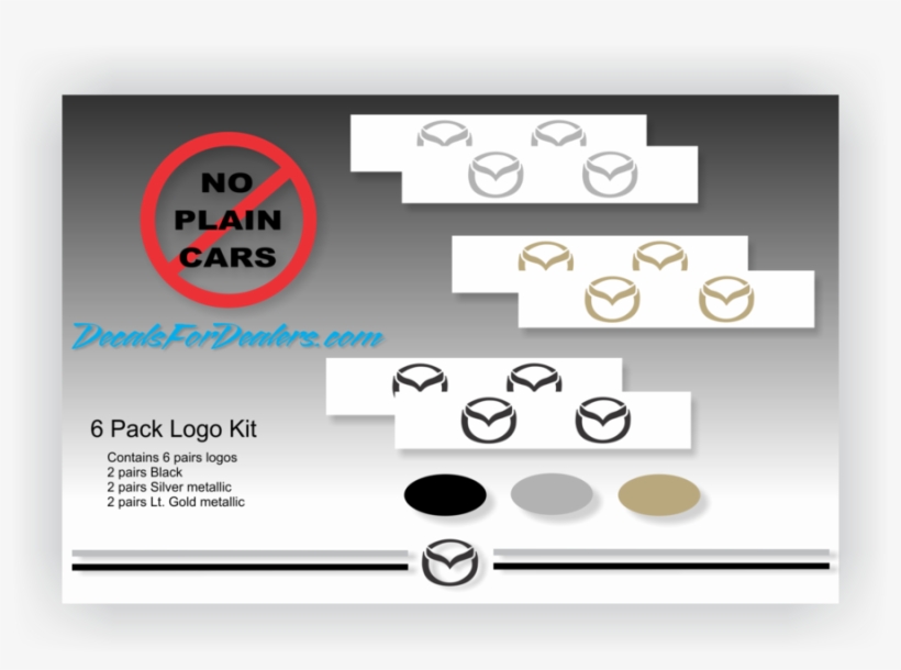 Mazda 6-pack Vinyl Logo Emblem Decal Kit - Car PNG Image | Transparent ...