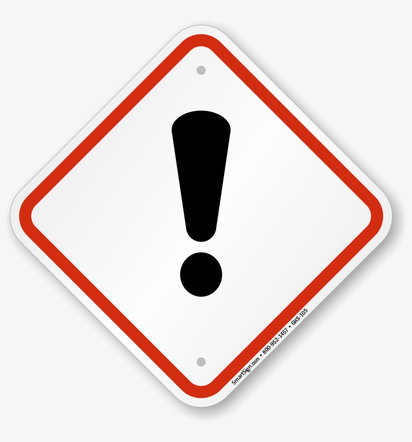 Download Exclamation Mark Pictogram Sign - Chemical Pictograms ...