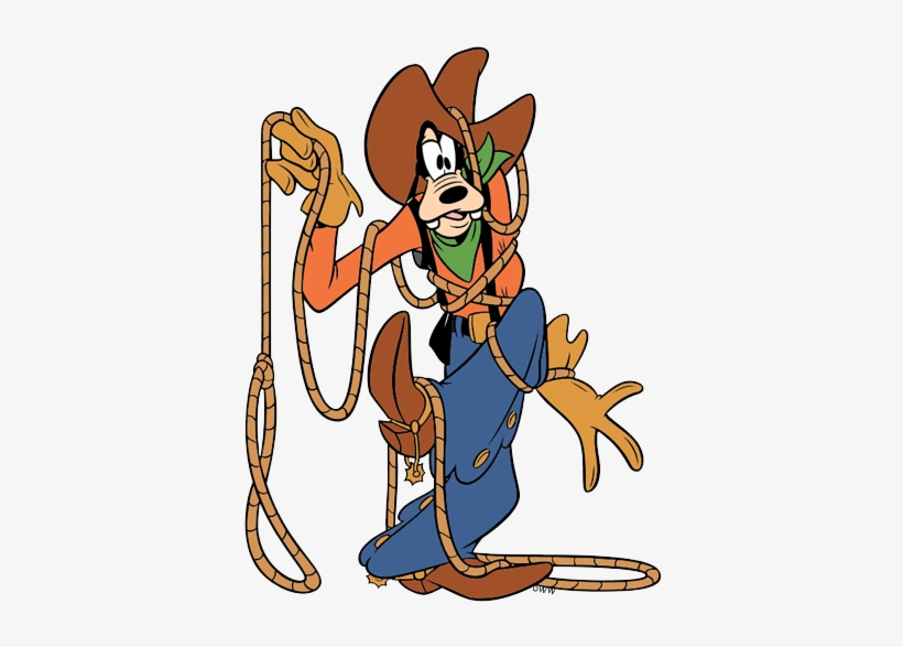 Jpg Library Download Clip Art Disney Galore - Cowboy Goofy PNG Image ...