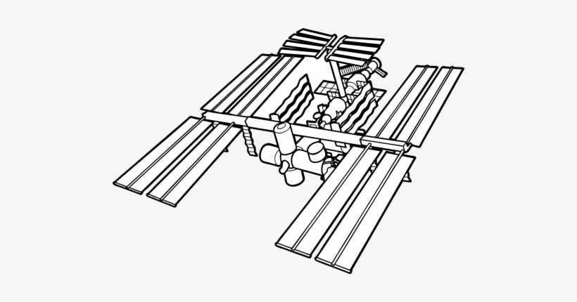 International Space Station Drawing