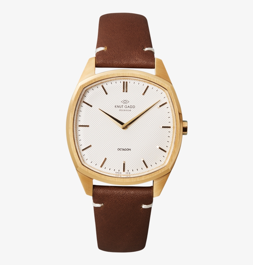Octagon / Gold / White - Fossil Fs5274 Commuter Leather Watch In Blue ...