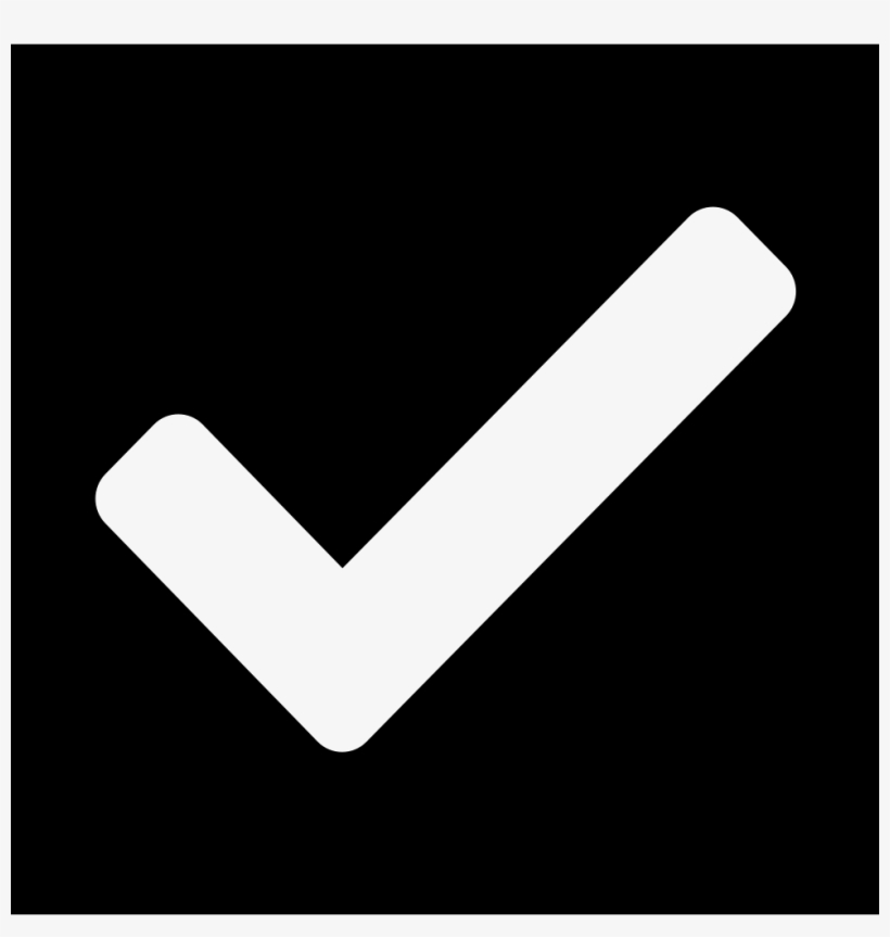 Download White Check Mark Icon Png Download - Black-and-white ...
