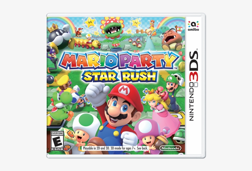 Star Rush Box Art - Mario Party Star Rush For Nintendo 3ds PNG Image ...