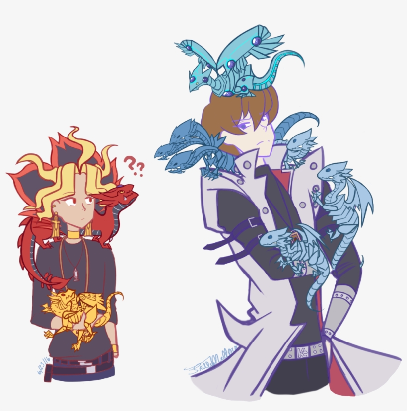 Download Yami Yugi/atem, Seto Kaiba, Chibi Dragons - Yu-gi-oh ...