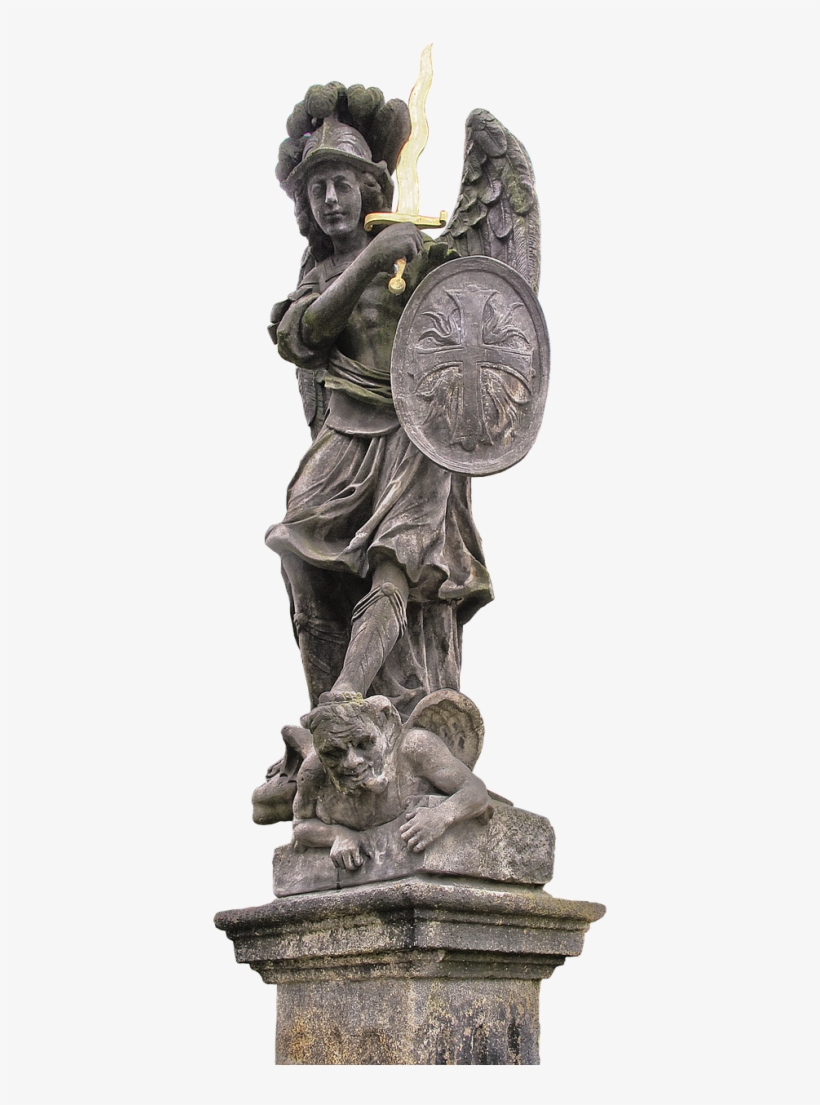 Angel, - Erzengel Michael Statue PNG Image | Transparent PNG Free ...