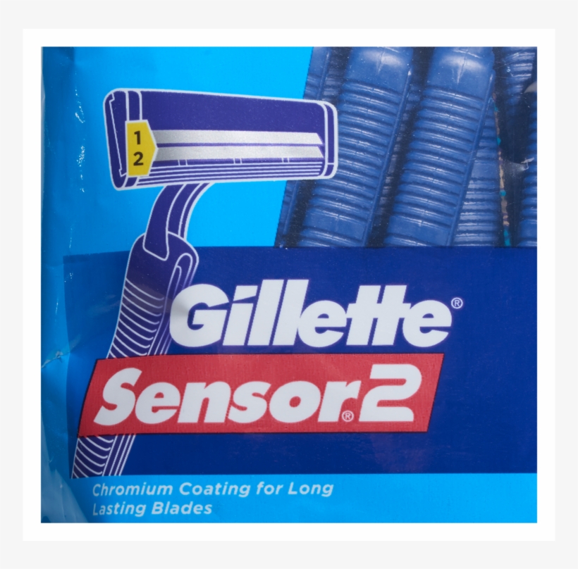 34 - Gillette Sensor2 Disposable Razors 5 Ct Pack PNG Image ...