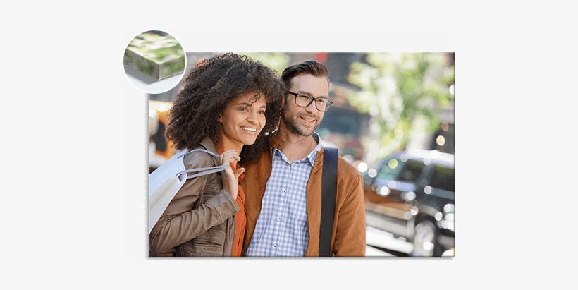 Photo Canvas Print With Closeup View - Canvas Print PNG Image ...