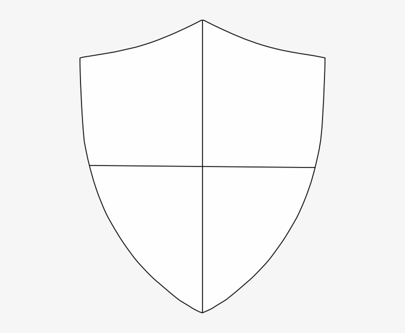 Blank Family Crest Shields Template Shield Vector White PNG Image 