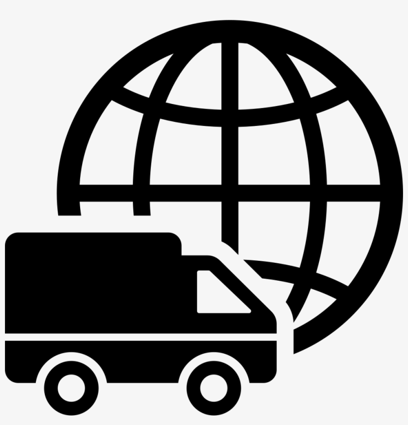 International Logistics Delivery Truck Symbol With - Logistics Icon PNG ...