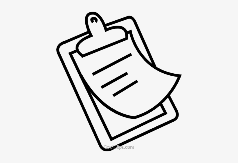 Clipboard Royalty Free Vector Clip Art Illustration - Clipboard Drawing ...