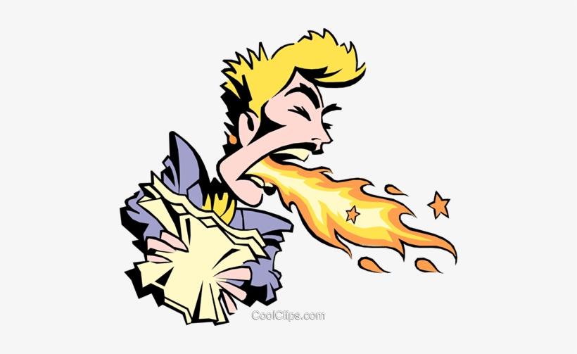Download Cartoon Woman Breathing Fire - Breathing Fire Cartoon ...