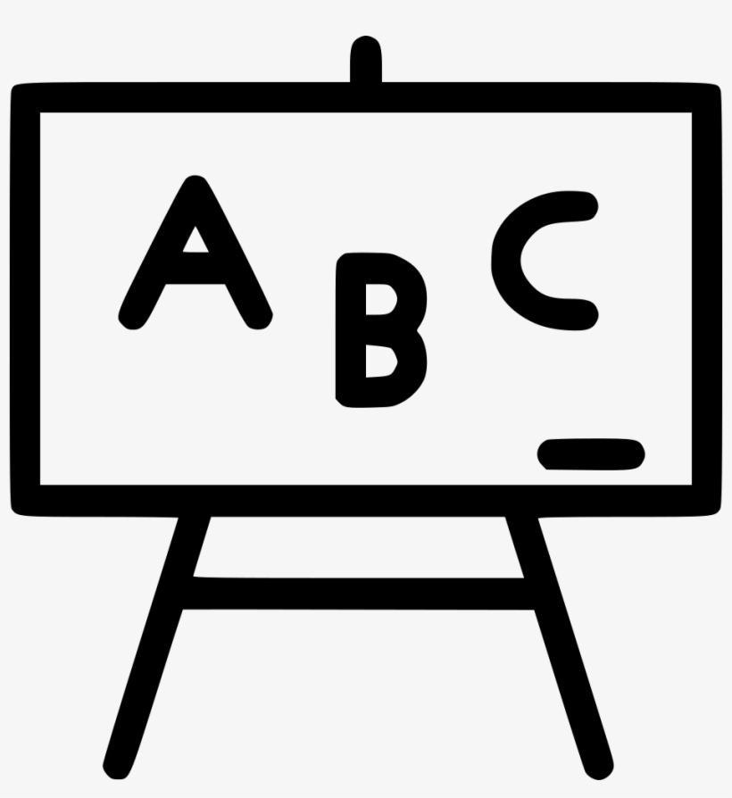 Board Abc Class Room School Blackboard Comments - Blackboard Icon Svg ...