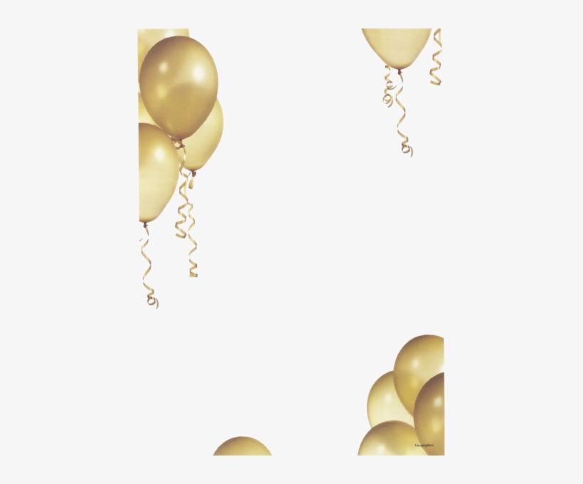 Download Gold Balloon Border Psd Official Psds - Black And Gold Balloon ...