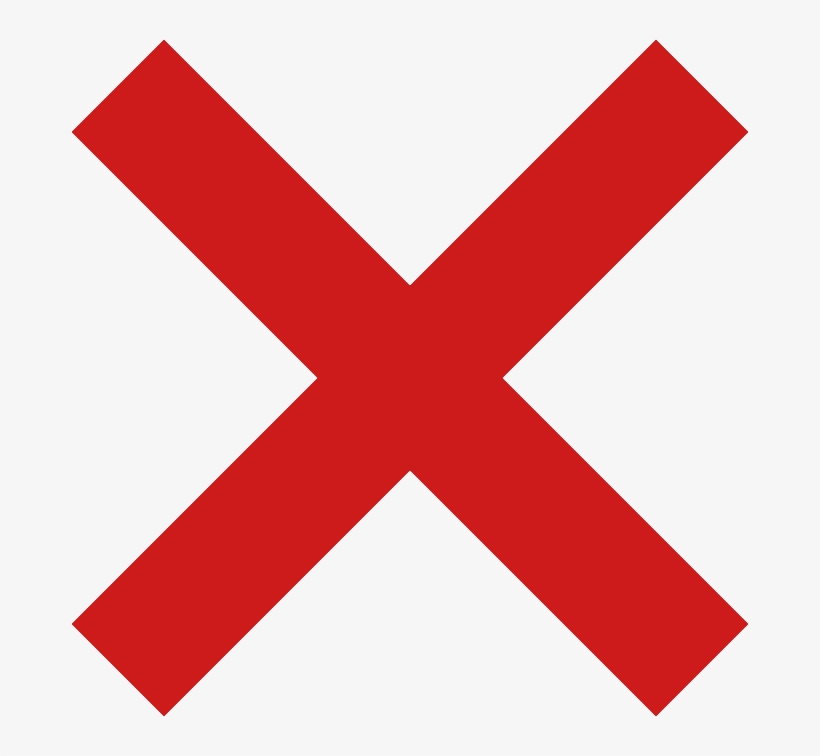 No Tick - Red X PNG Image | Transparent PNG Free Download on SeekPNG