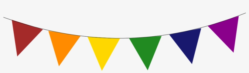 Download Row Of Pennants In A Rainbow Of Colors - Pennant Flags Clipart ...