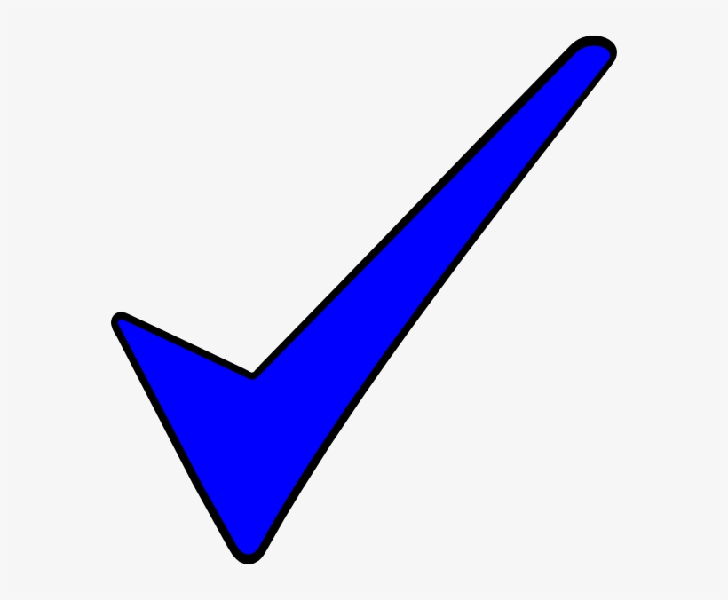 Download The Blue Tick Svg Clip Arts 570 X 596 Px | Transparent PNG ...