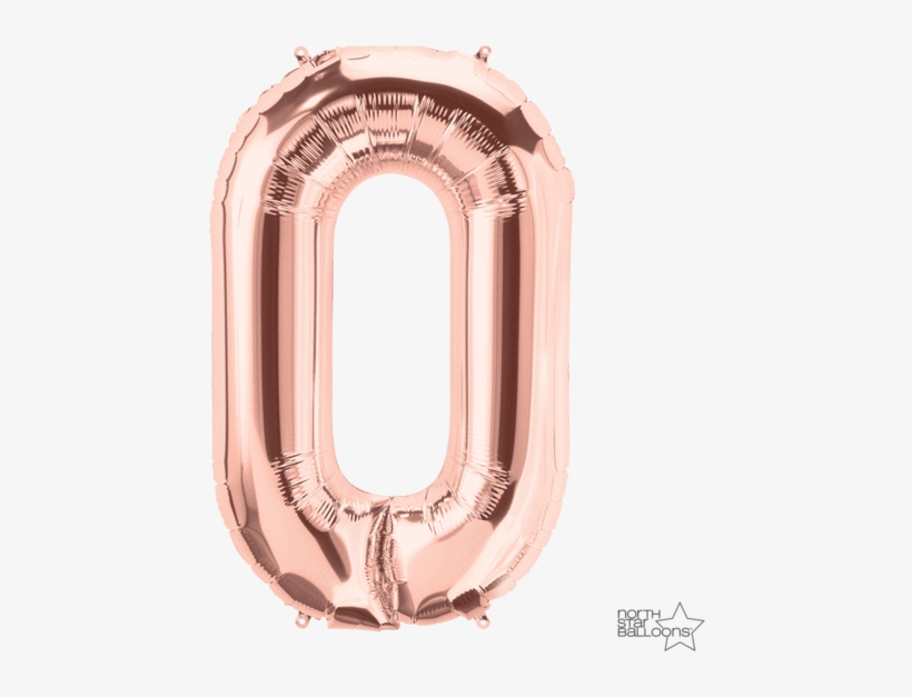Download 34" Rose Gold Numbers - 50 Rose Gold Balloons | Transparent ...