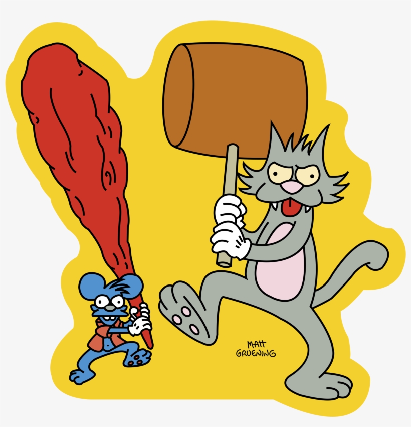 The Simpsons Logo Png Transparent - Itchy And Scratchy PNG Image ...