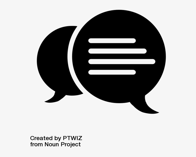 Conversation Icon By Ptwiz On The Noun Project - The Noun Project PNG ...