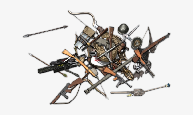 Pile Of Junk Tokens - Pile Of Medieval Weapons PNG Image | Transparent ...