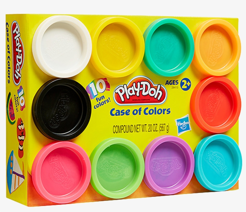 Play-doh 10 Pack Case Of Colours - Play-doh 10-pack Of Colors PNG Image ...