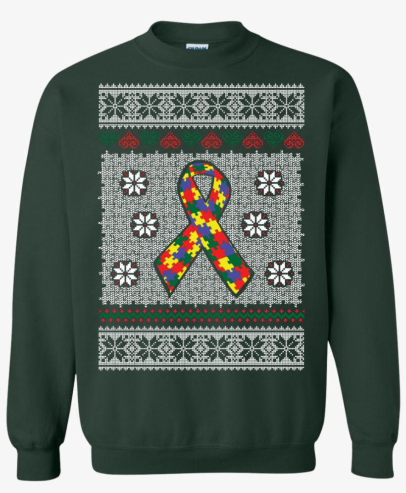 Autism Holiday Ribbon - Sweater PNG Image | Transparent PNG Free ...