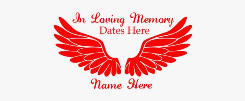 Download Loving Memory Wings - Loving Memory Decal | Transparent PNG ...