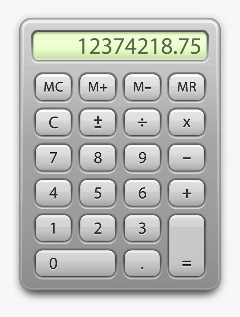 Calculator Icon - Mac Os X Calculator Icon PNG Image | Transparent PNG ...
