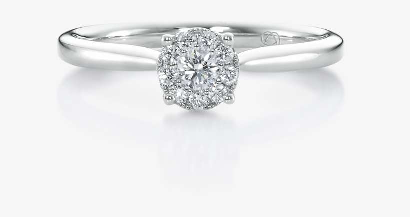 Collectible Rings Plain Classic Illusion Cluster Round - Ring PNG Image ...